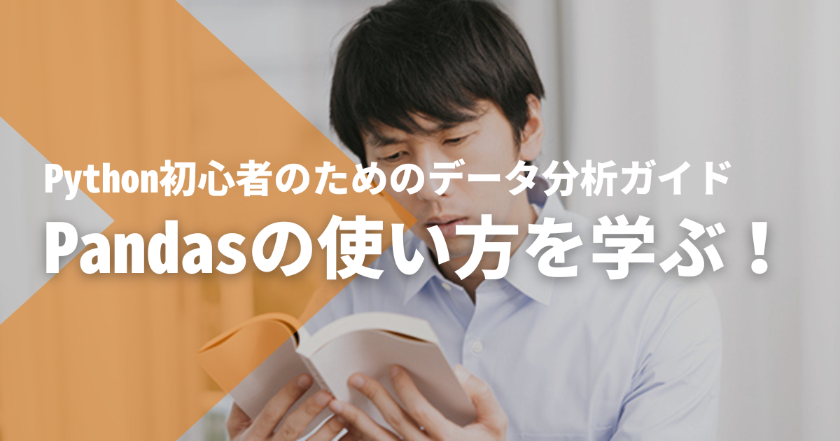 Pandasの使い方を学ぶ！Python初心者のためのデータ分析ガイド - STUDYing